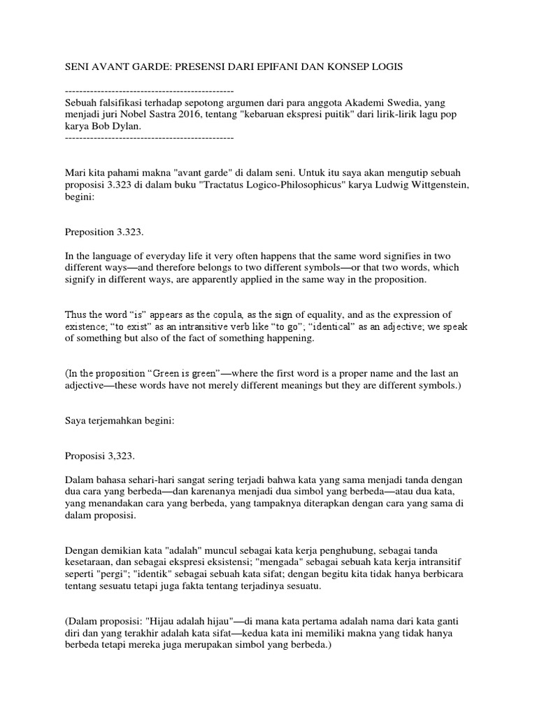 Seni Avant Garde | PDF