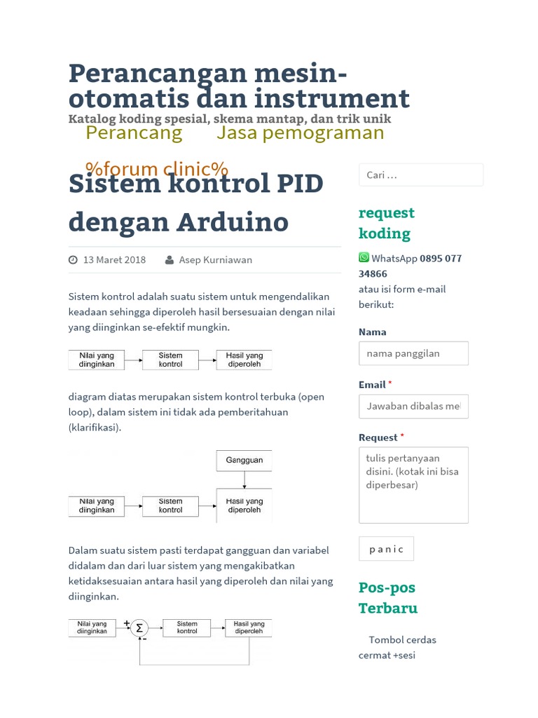 Kontrol Pid Arduino | PDF