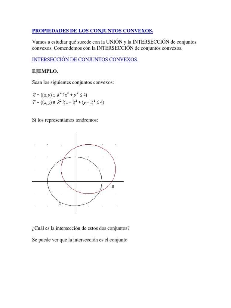 Propiedades de Los Conjuntos | PDF | Conjunto convexo | Conjunto ...