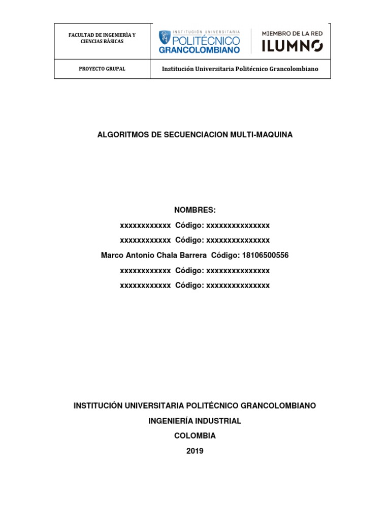 Proyecto Algoritmos Multi Maquina | PDF | Algoritmos | Programación de computadoras