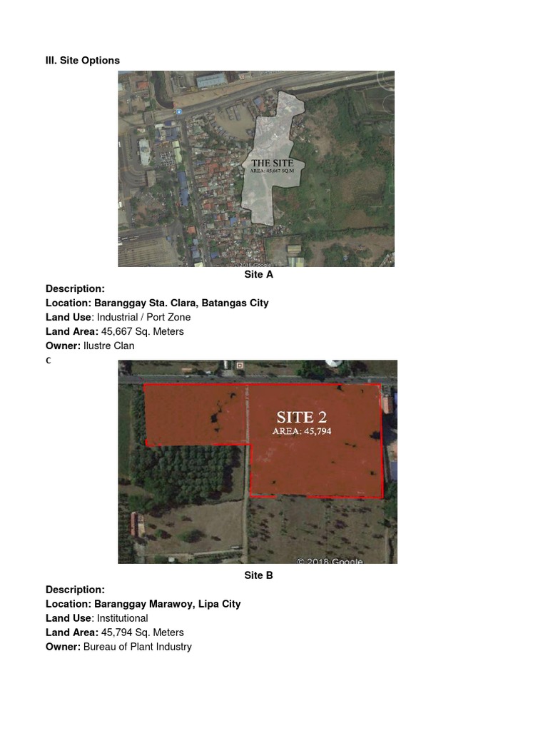 Site Selection Criteria | PDF | Natural Environment | Earth Sciences