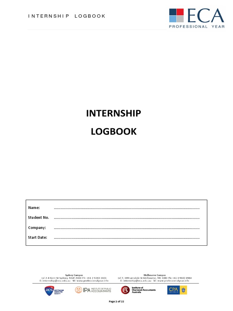 Student Internship Logbook PDF | PDF | Internship | Job Hunting