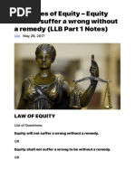 Fusion of Law and Equity: Judicature Acts | PDF | Equity (Law) | Common Law