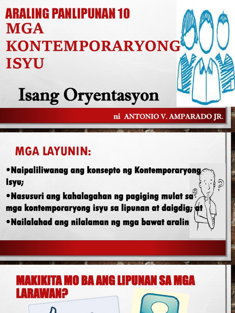 Kontemporaryong Isyu 1 | PDF