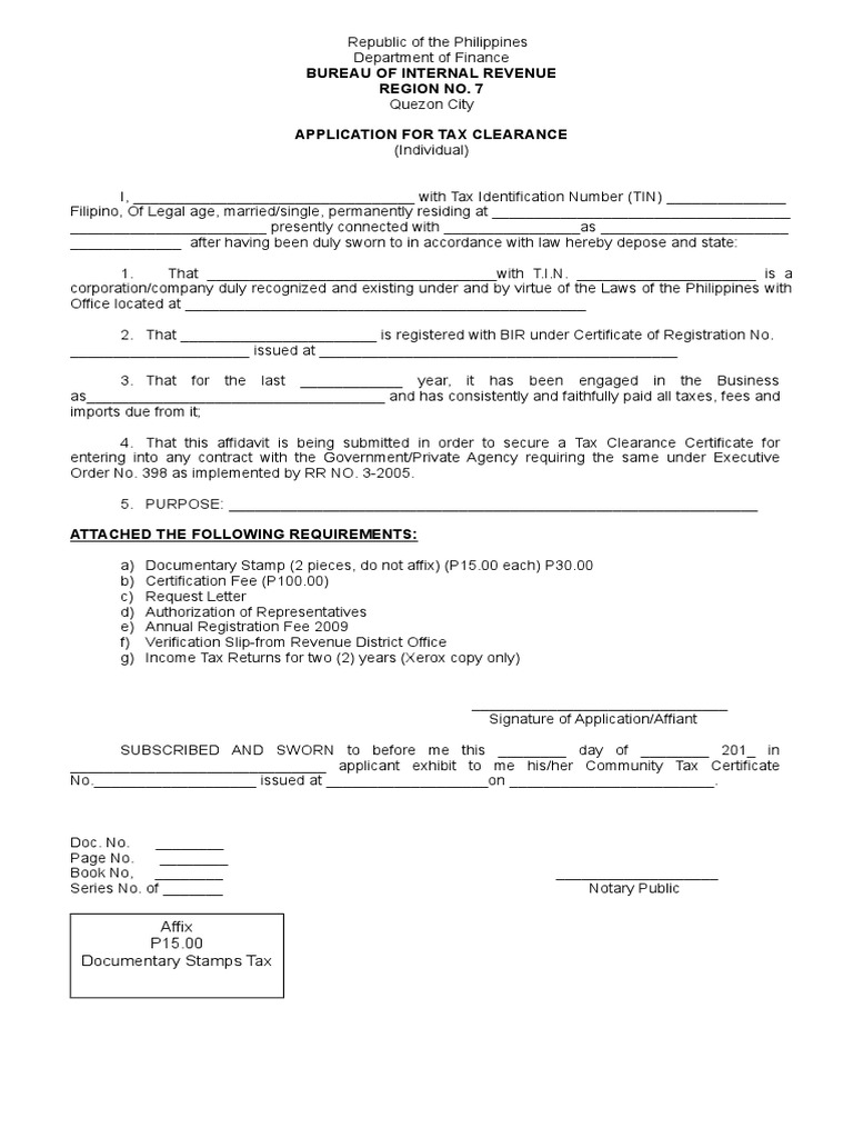 Tax Form | PDF | Affidavit | Government Finances