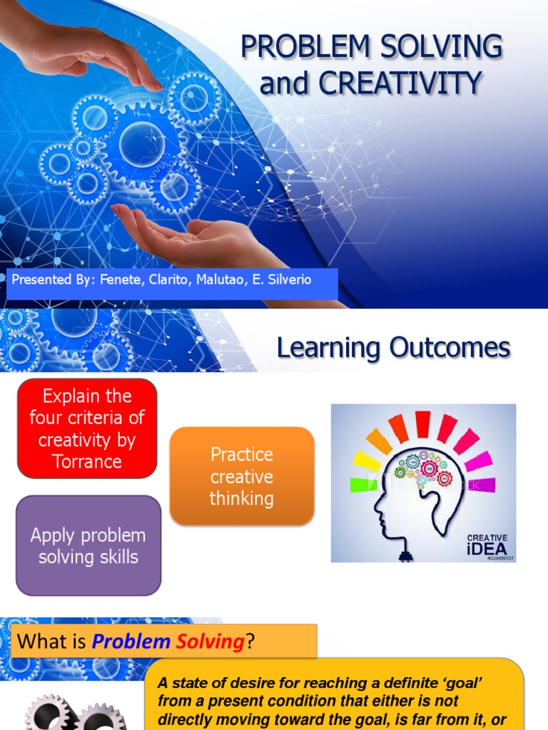 Problem Solving and Creativity | PDF | Creativity | Brainstorming