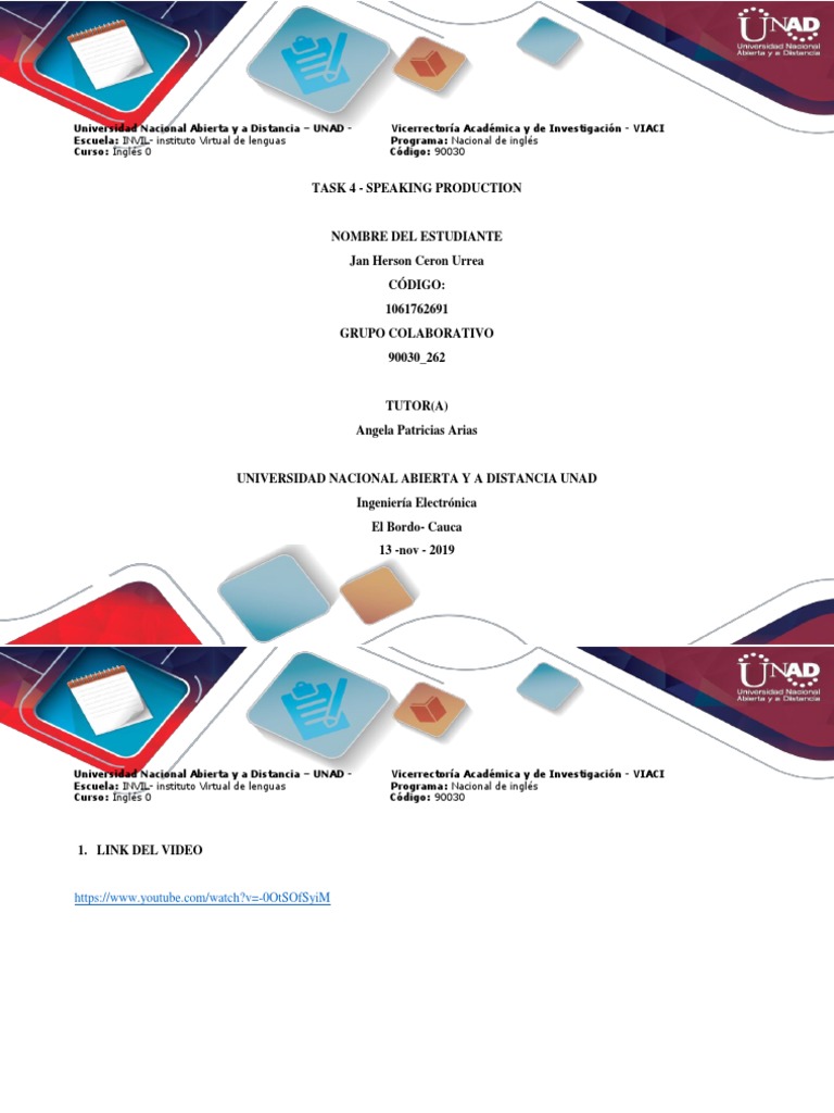 Trabajo Ingles Video y Pantallazos | PDF