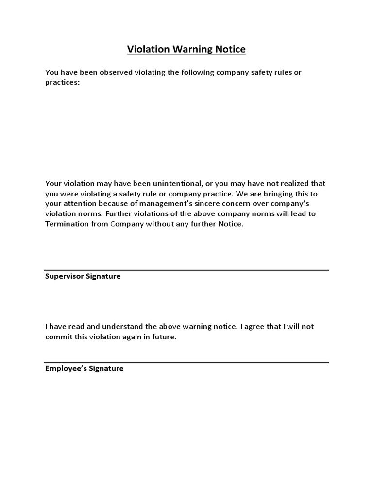 Warning Letter | PDF