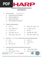 Year 9 Mathematics Indices Practice Test 1: Name | PDF