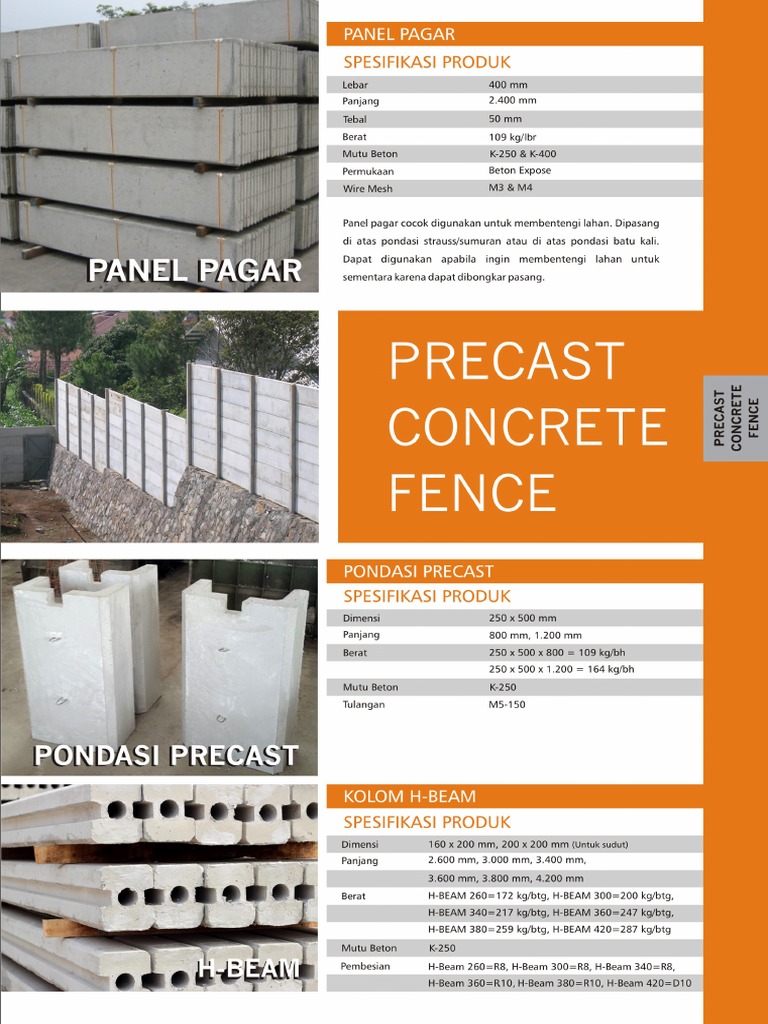 Precast Concrete Fence PDF | PDF