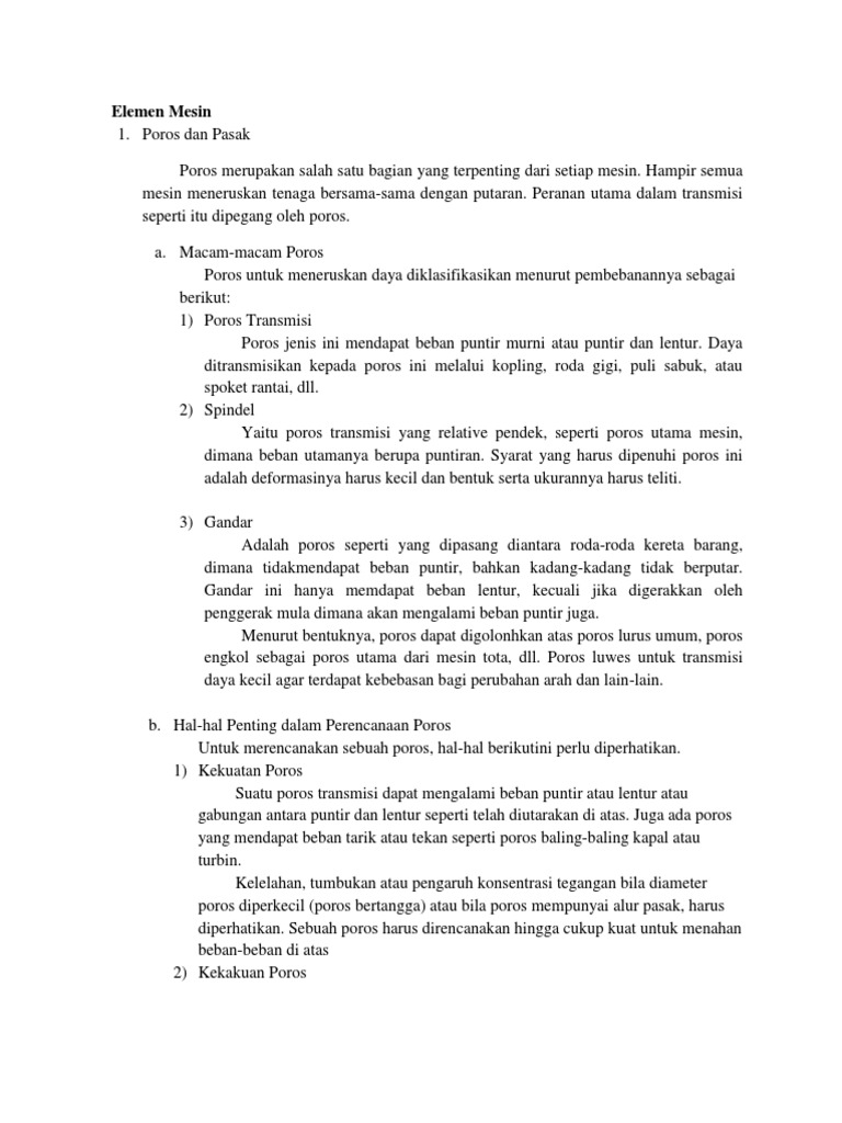 Elemen Mesin | PDF