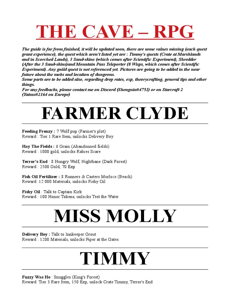 The Cave | PDF | Leisure | Nature