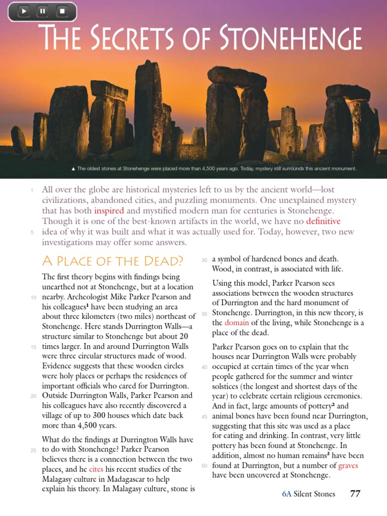The Secrets of Stonhedge | PDF | Stonehenge | Archaeology