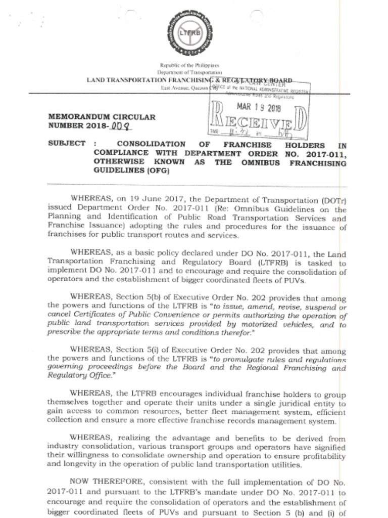 Memorandum Circular | PDF