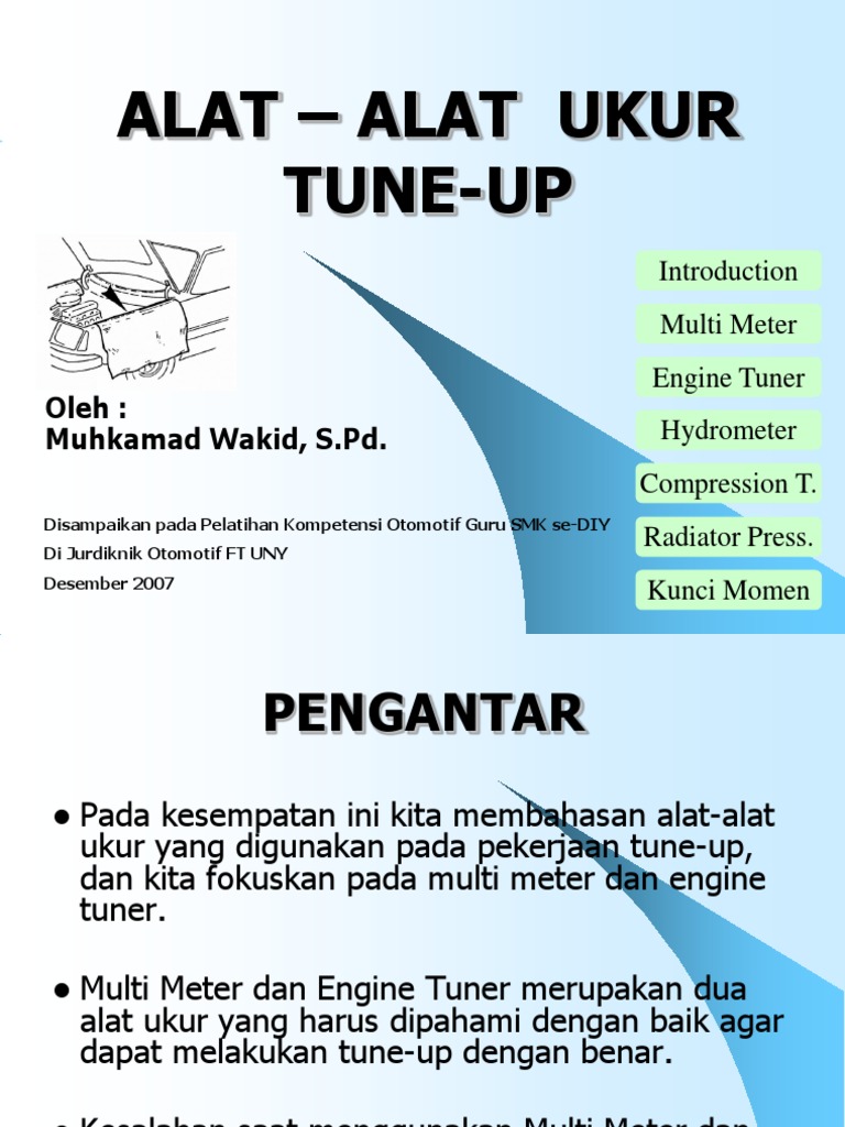 Alat Ukur Engine Tuner - Engine Analyzer PDF | PDF