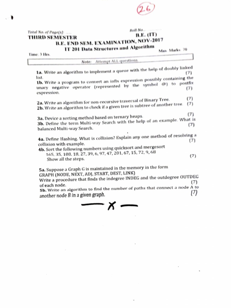 Nsit Question Paper | PDF