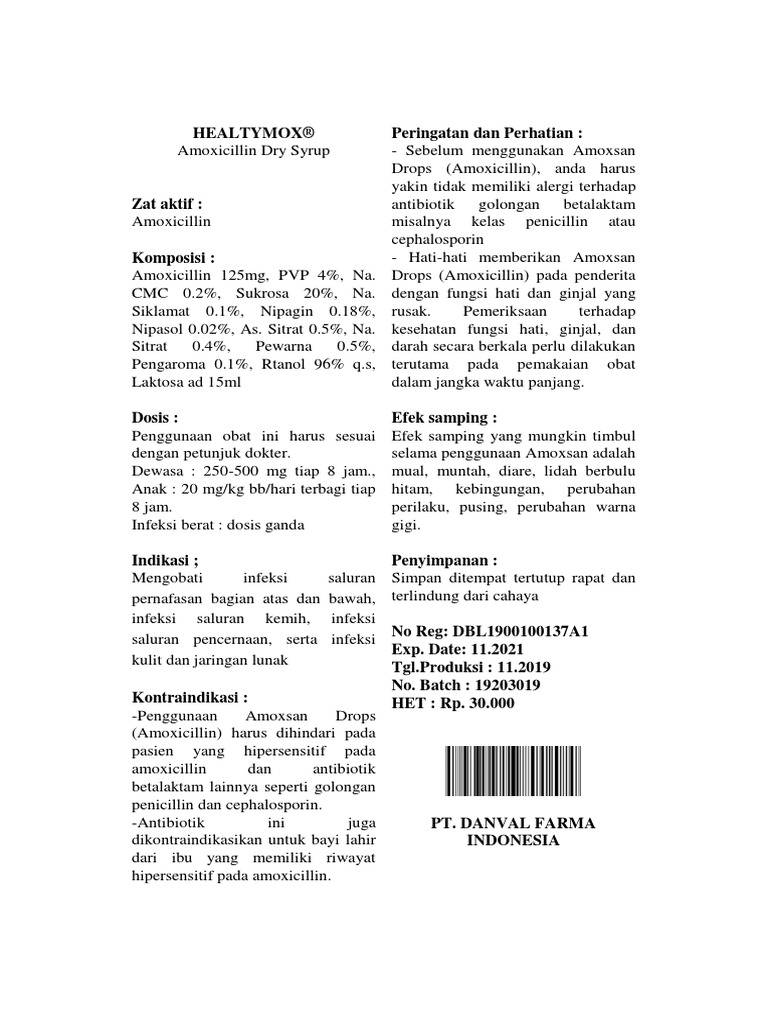 Amoxan Leaflet | PDF