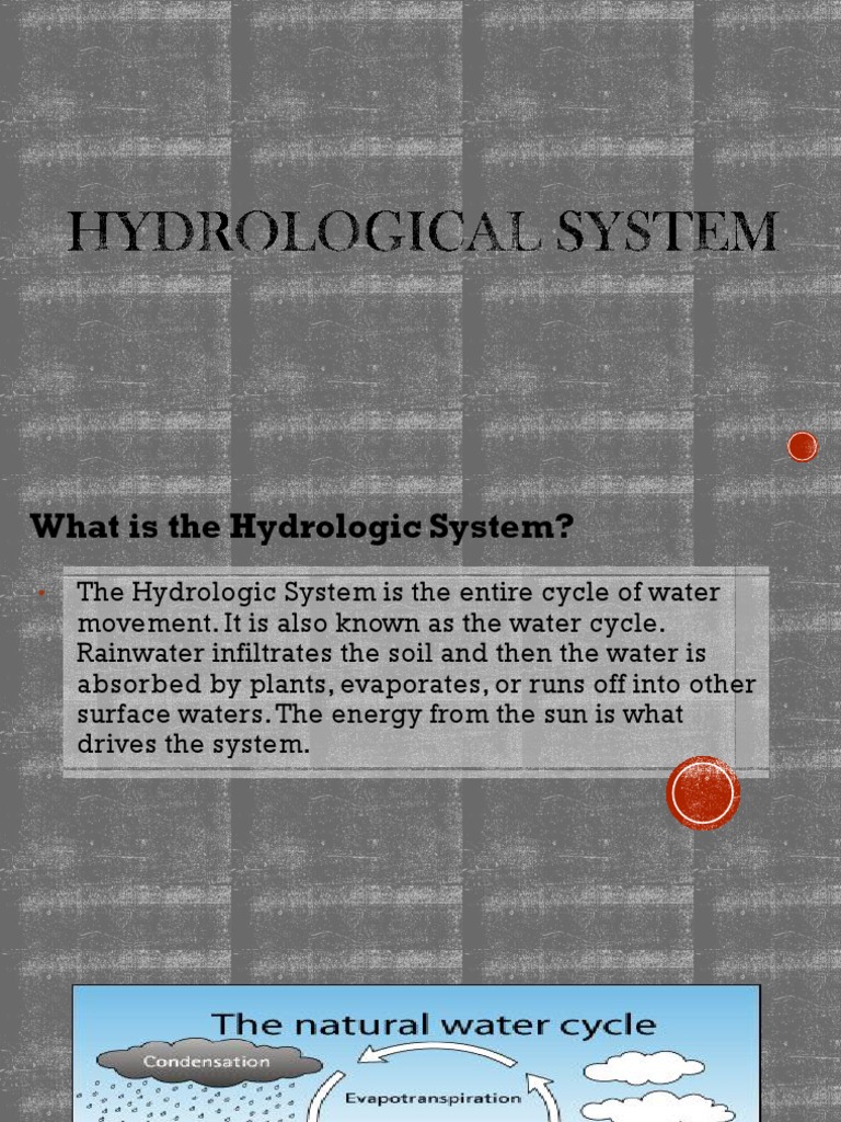 Hydrological System | PDF | Surface Runoff | Hydrology