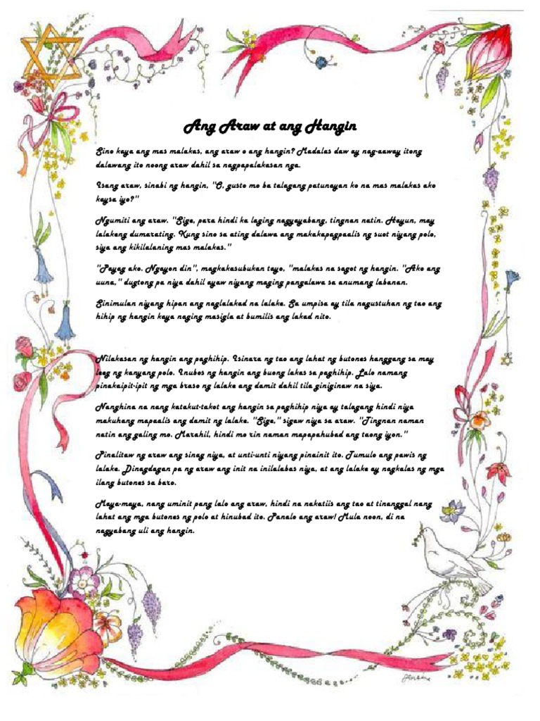 Ang Araw at Ang Hangin | PDF