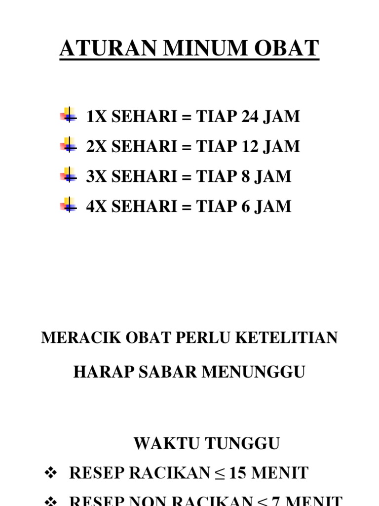 Aturan Minum Obat | PDF