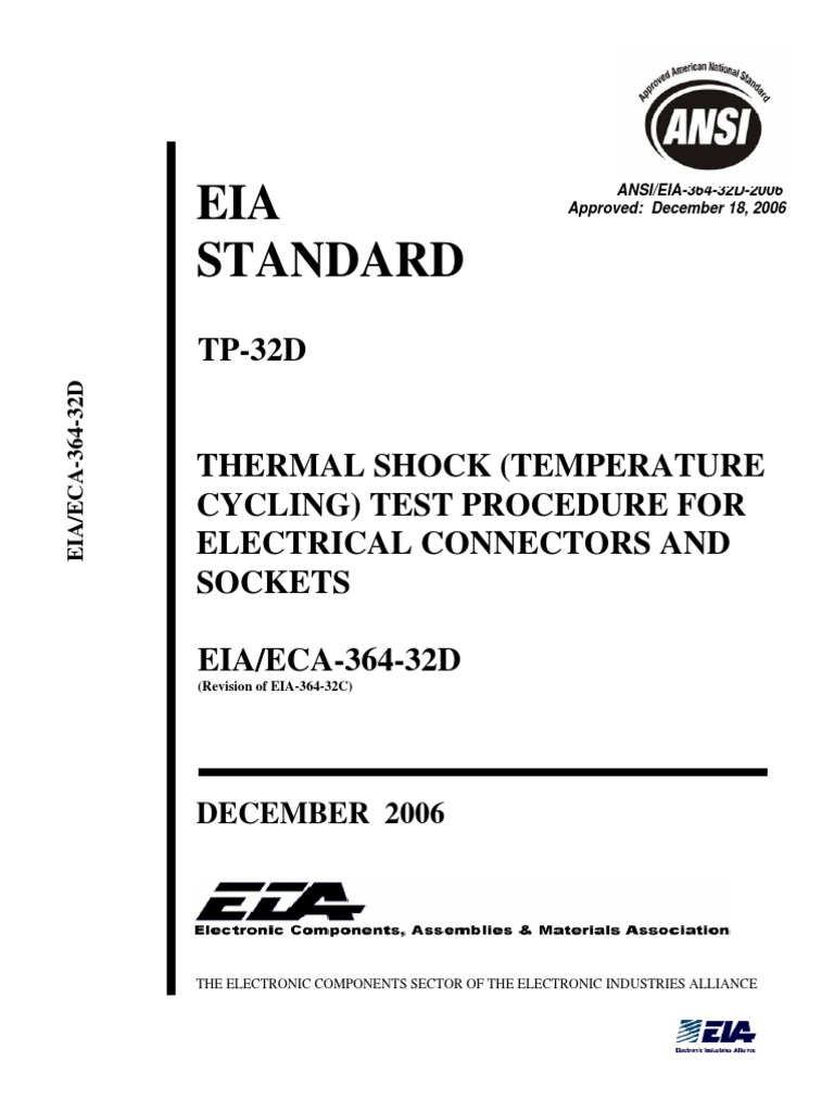 Eia 364 32d Final | PDF | Cryogenics | Electrical Connector