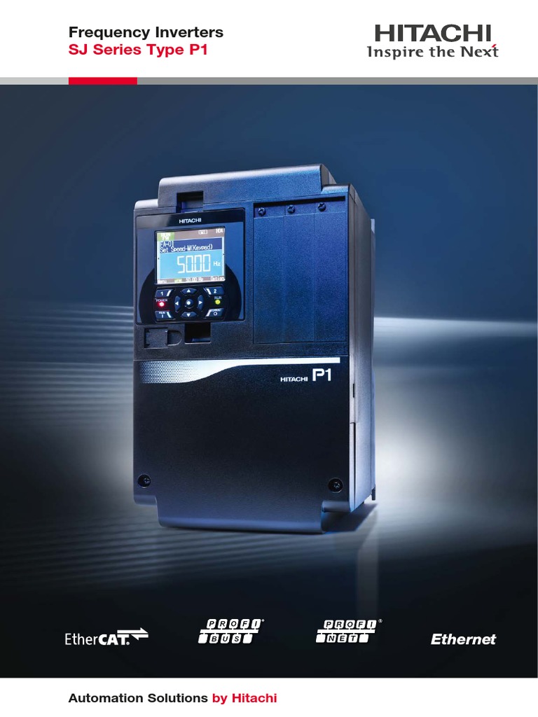 Hitachi SJ P1 Brochure PDF | PDF | Electric Motor | Programmable Logic Controller