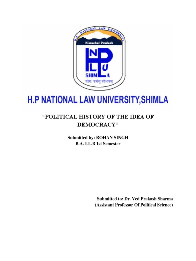 Pol Science Project | PDF | Democracy | Political Ideologies