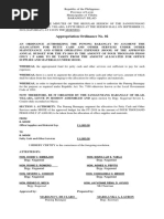 Resolution No. 01-BDC Resolution For Realignment | PDF | Philippines ...