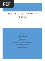 Project Proposal On Dairy Farm | PDF | Dairy Farming | Cattle