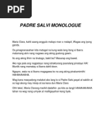 Monologue (Maria Clara) | PDF