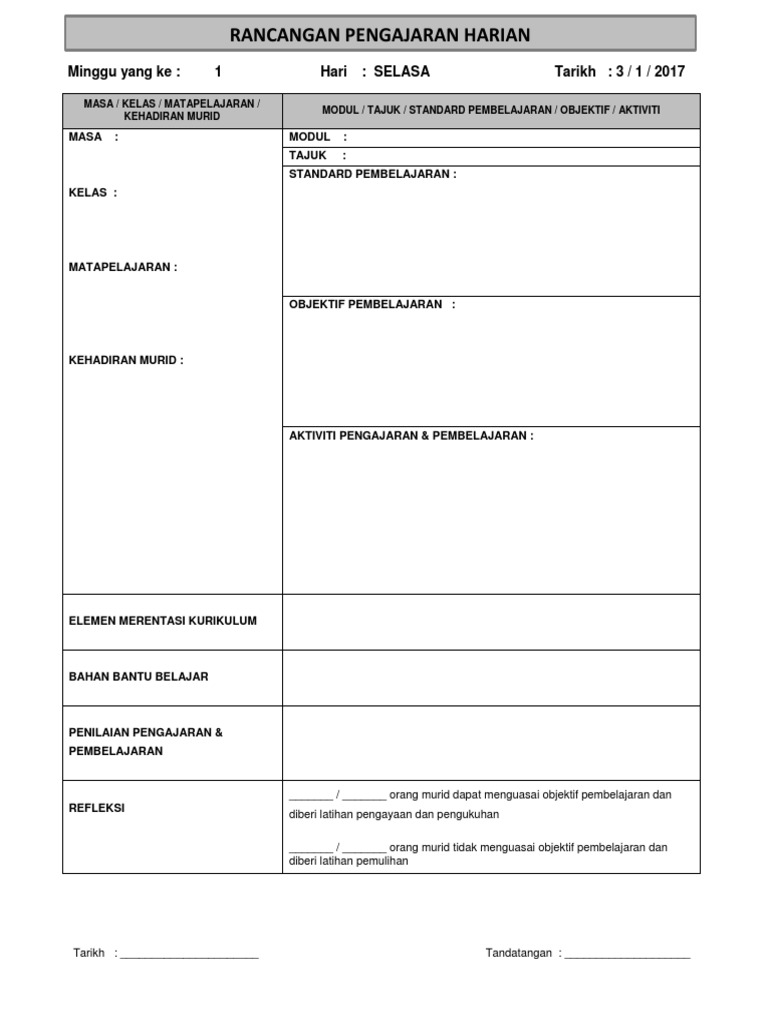 Contoh RPH | PDF