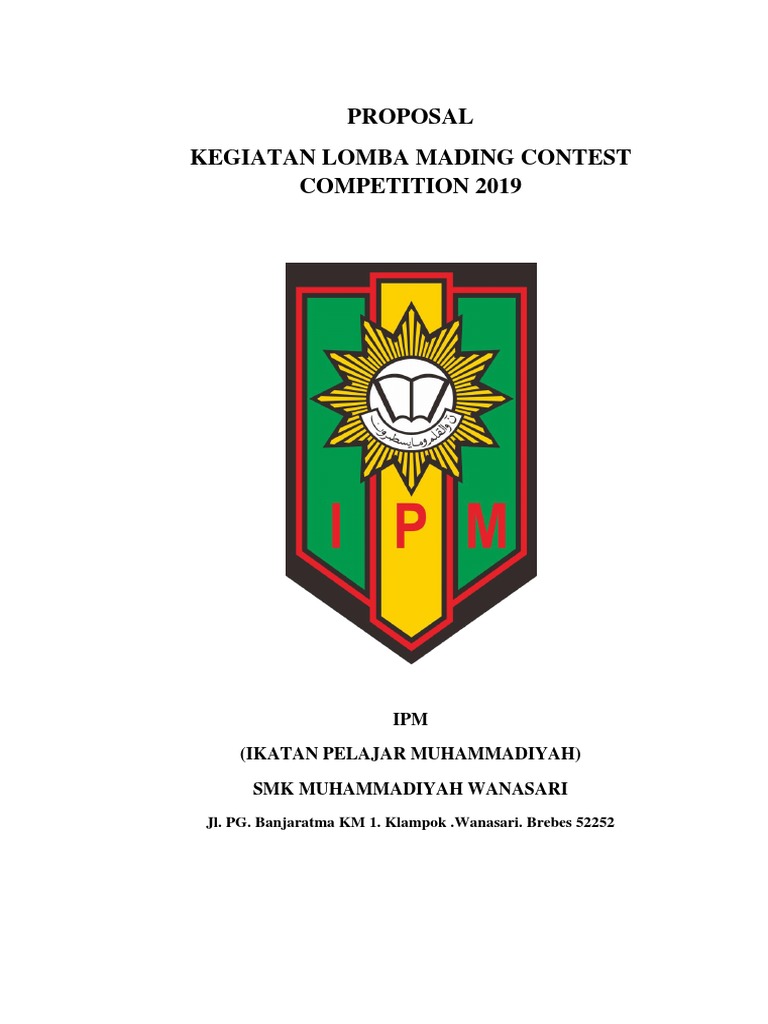 Proposal Lomba Mading SMK Wanasari | PDF