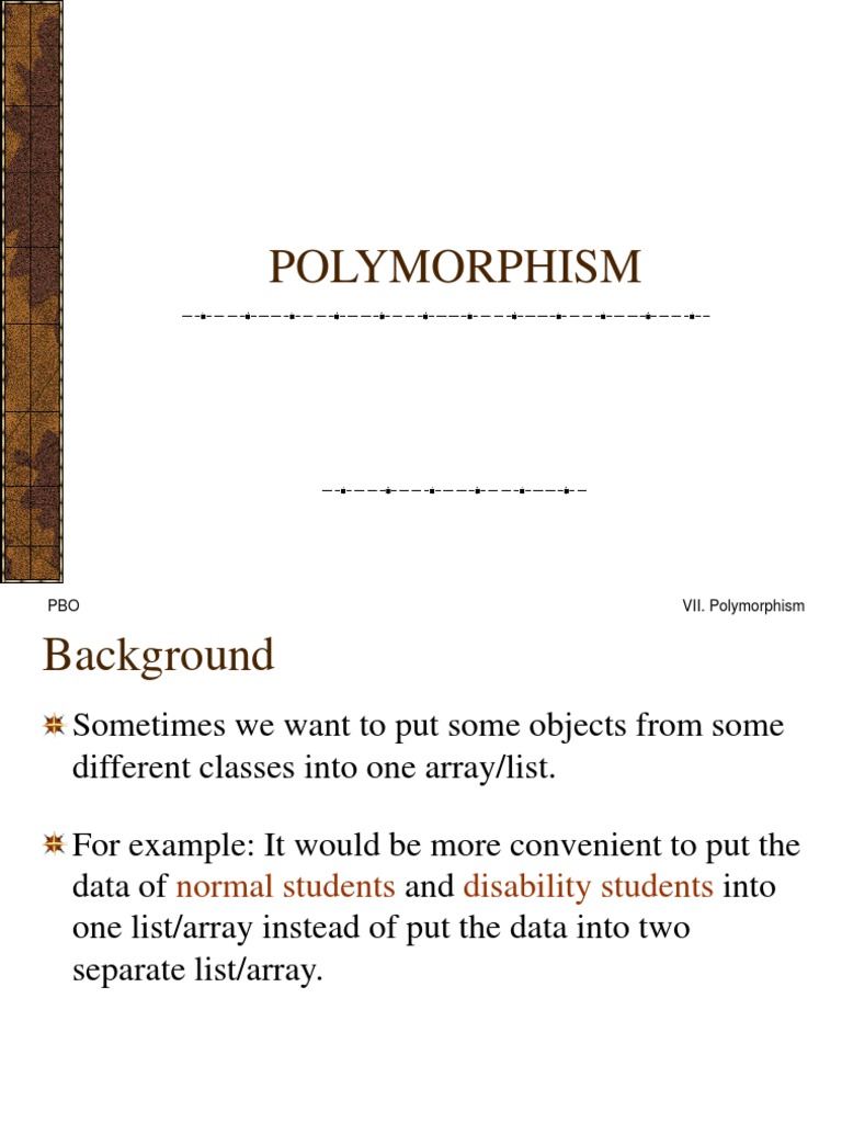 ch-7 Polymorphism | Download Free PDF | Method (Computer Programming ... ch-7 Polymorphism | Download Free PDF | Method (Computer Programming ...