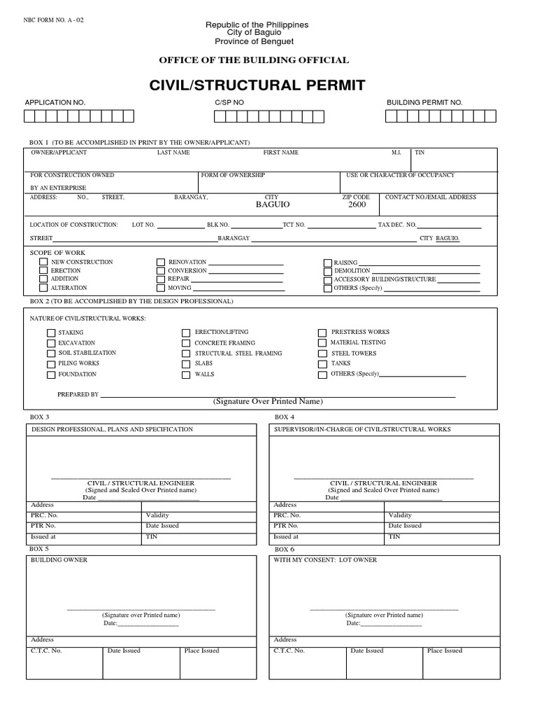 Civil-Structural Permit (For Building Permit) | PDF | Specification (Technical Standard) | Real ...