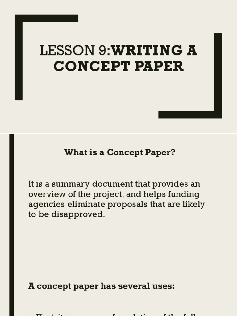 Lesson 9 Writing A Concept Paper | Download Free PDF | Concept | Word