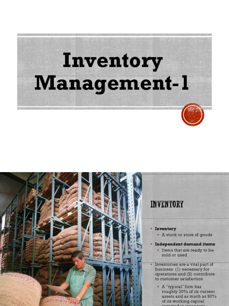 Inventory Management | PDF | Inventory | Demand