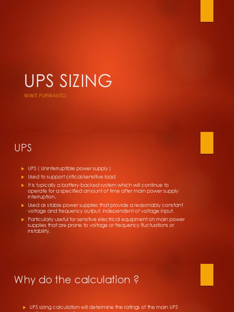 UPS Sizing | PDF | Power Inverter | Rectifier