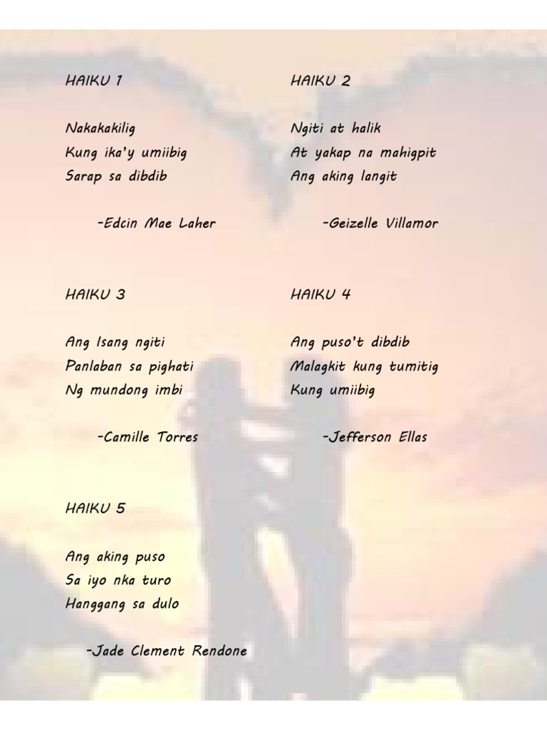 Haiku 1 | PDF