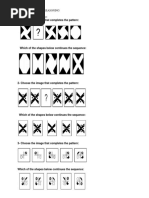 Abstract Reasoning - Test 3: 25 Questions | PDF | Teaching Mathematics