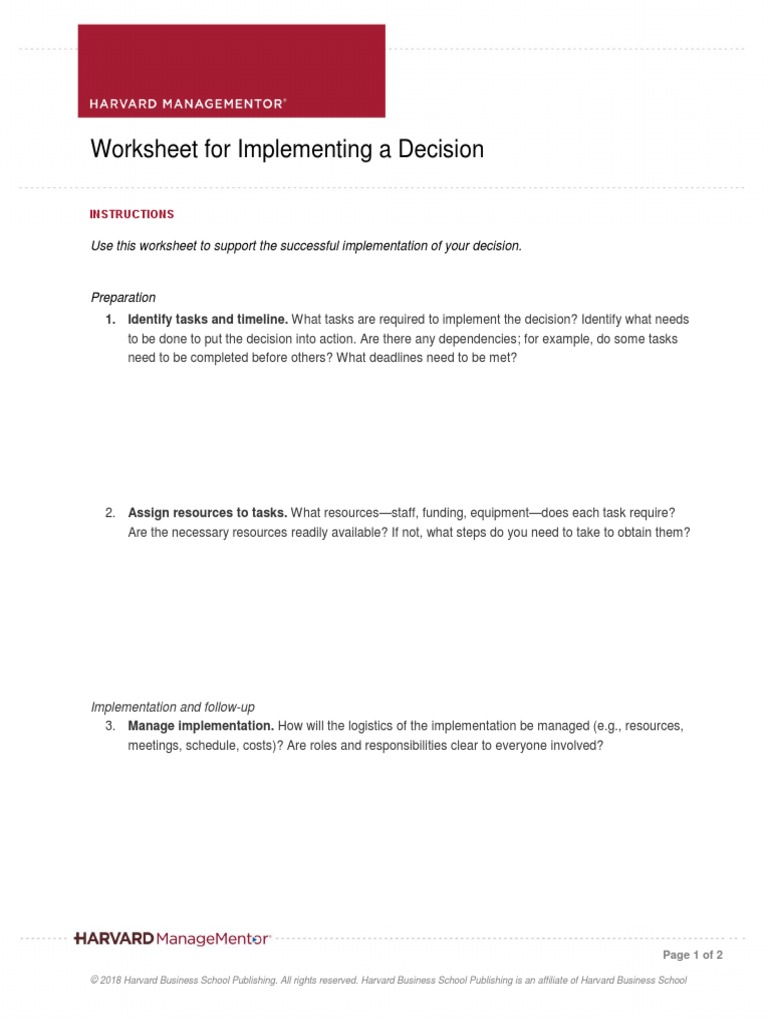 Leadership Worksheet | PDF