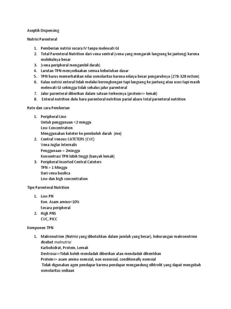 Aseptik Dispensing 3 | PDF