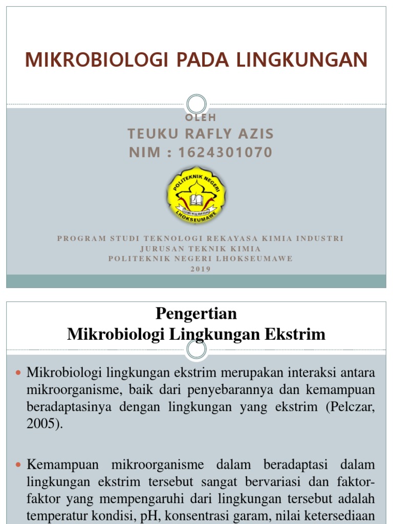 Mikrobiologi Pada Lingkungan | PDF