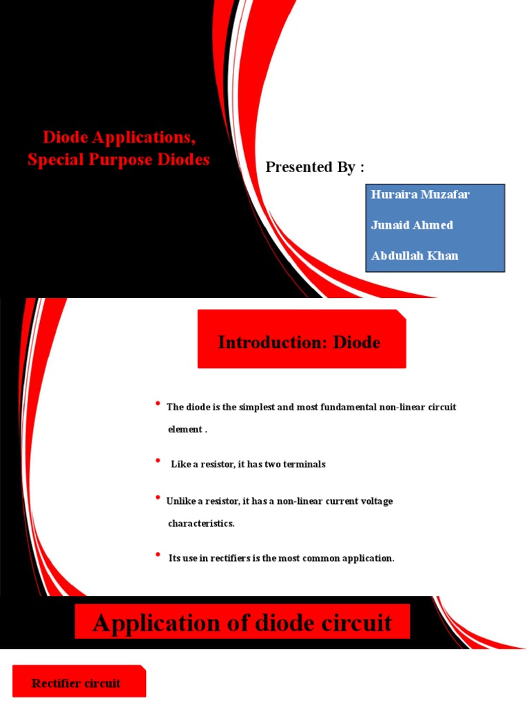 Presentation On Diodes | PDF | Rectifier | Diode