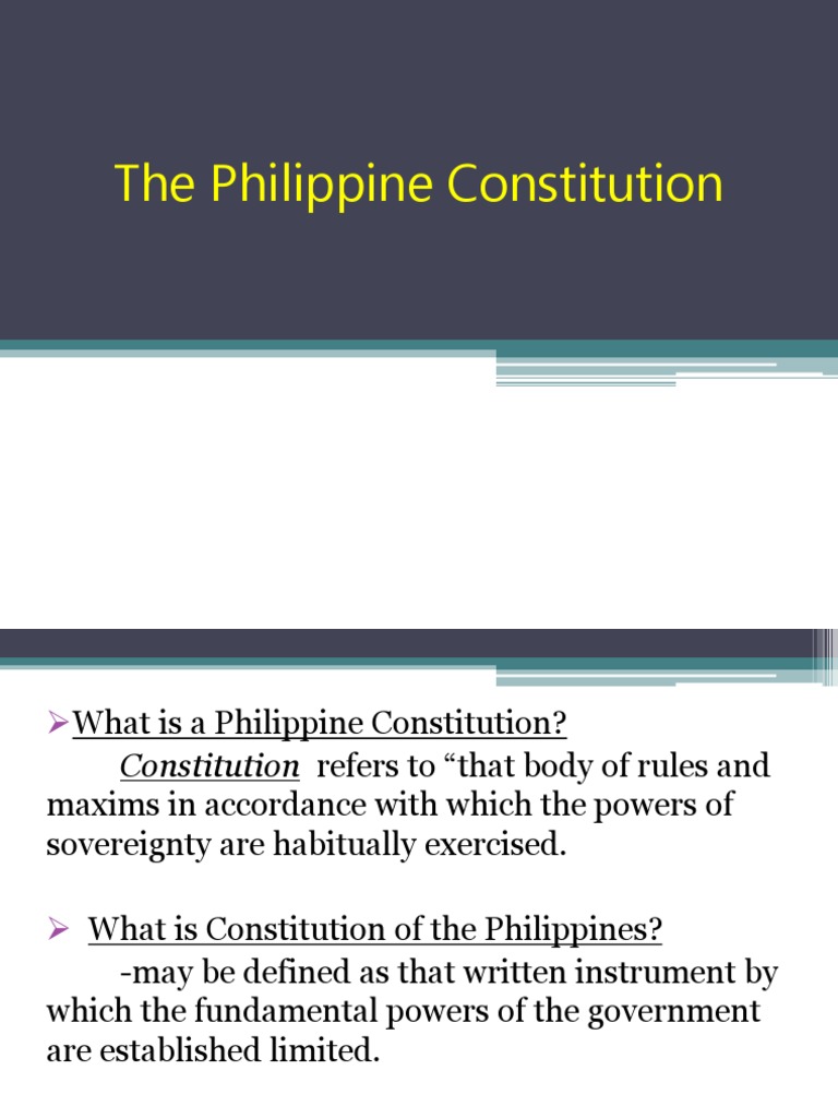 Overview of the Philippine Constitution | PDF | Citizenship | Philippines