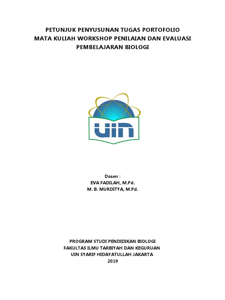 Petunjuk Penyusunan Tugas Portofolio | PDF