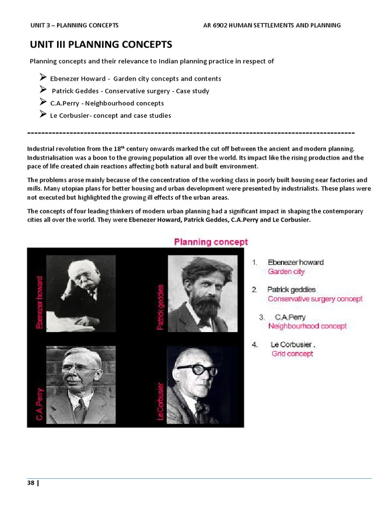 Geddes and Urban Planning Concepts | PDF | Urban Planning | Land Management