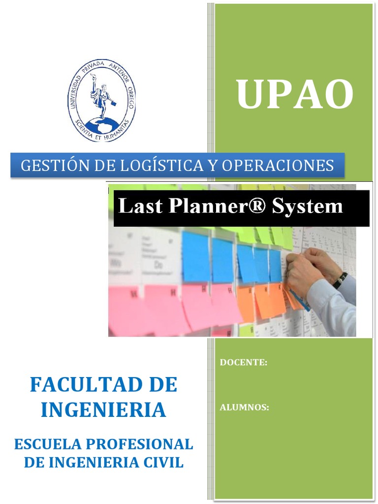 INFORME - Last Planner System | Descargar gratis PDF | Planificación | Programación de computadoras