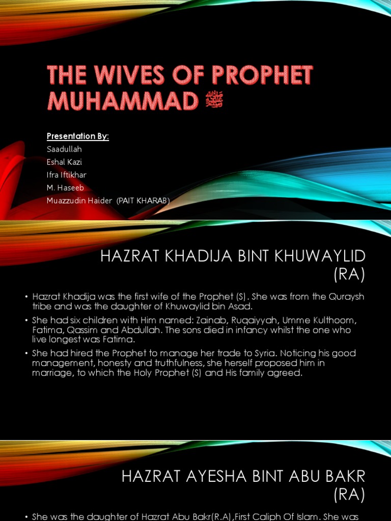 The Wives of Prophet Muhammad | PDF | Muhammad | Banu Hashim