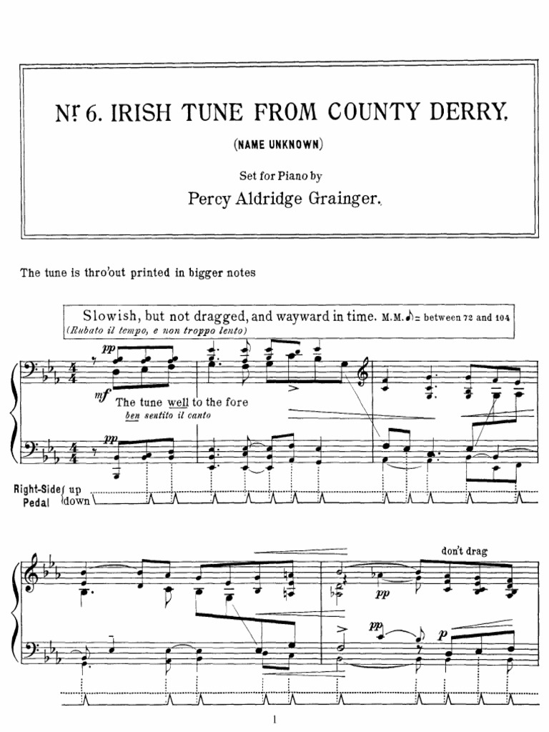 Irish Tune From County Derry | PDF