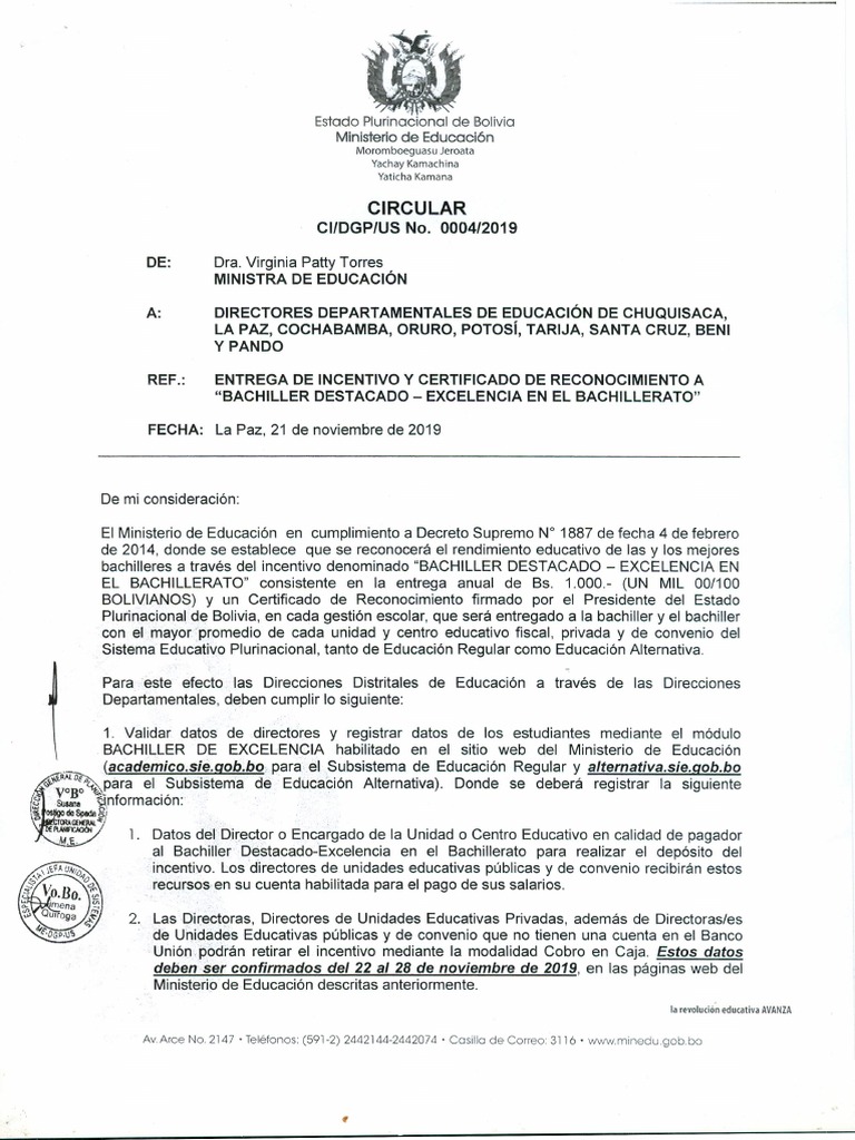 Circular 004 Ibd | PDF